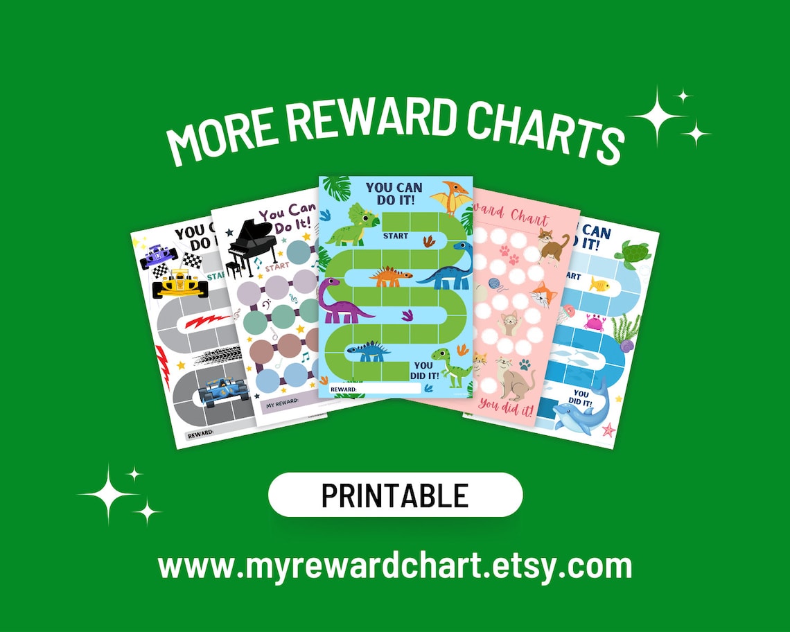 Printable Tractor Reward Chart, Potty Training Chart, Sticker Chart ...