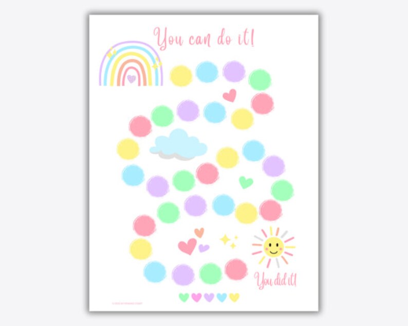 Printable Rainbow Reward Chart Rainbow Behavior Chart Pastel - Etsy ...