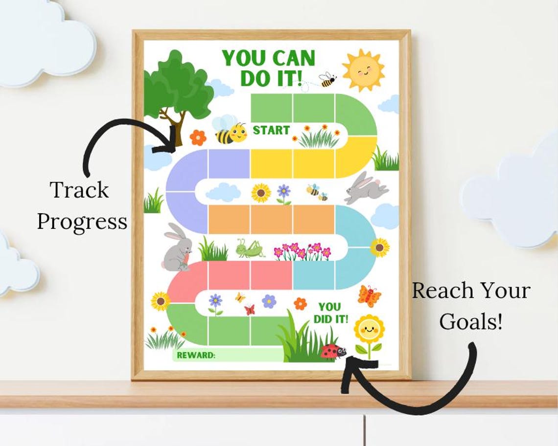 Summer Nature Reward Chart: Kids Behavior Tracker (PDF, JPG, PNG) - Etsy