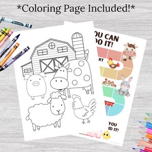 Farm Animal Reward Chart: Potty Training, Goal Tracker (digital ...