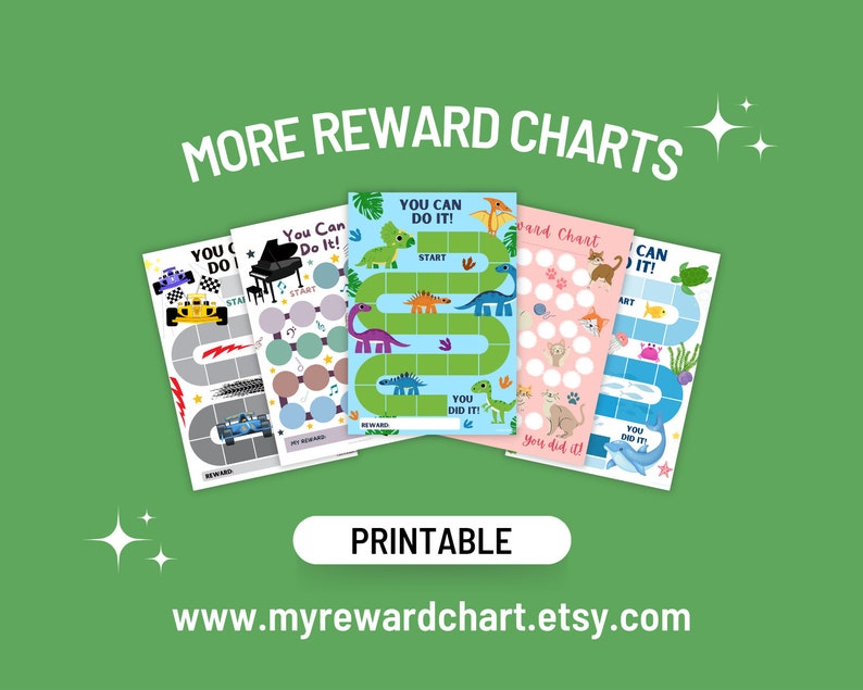 Printable Zoo Reward Chart for Kids, Jungle Potty Training Chart for ...