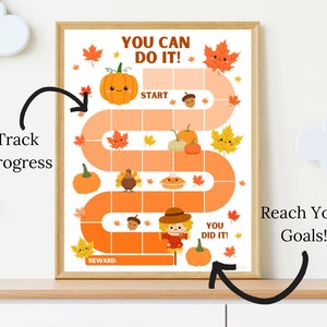 Fall Reward Chart, Kids Sticker Chart, Autumn Classroom, Toddler Chore ...