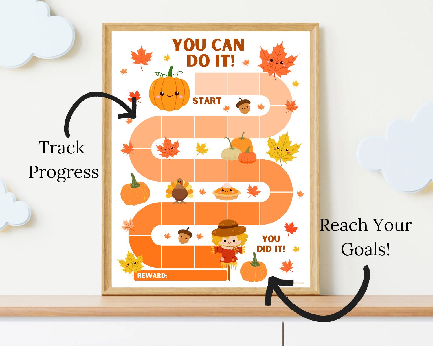 Fall Reward Chart, Kids Sticker Chart, Autumn Classroom, Toddler Chore ...