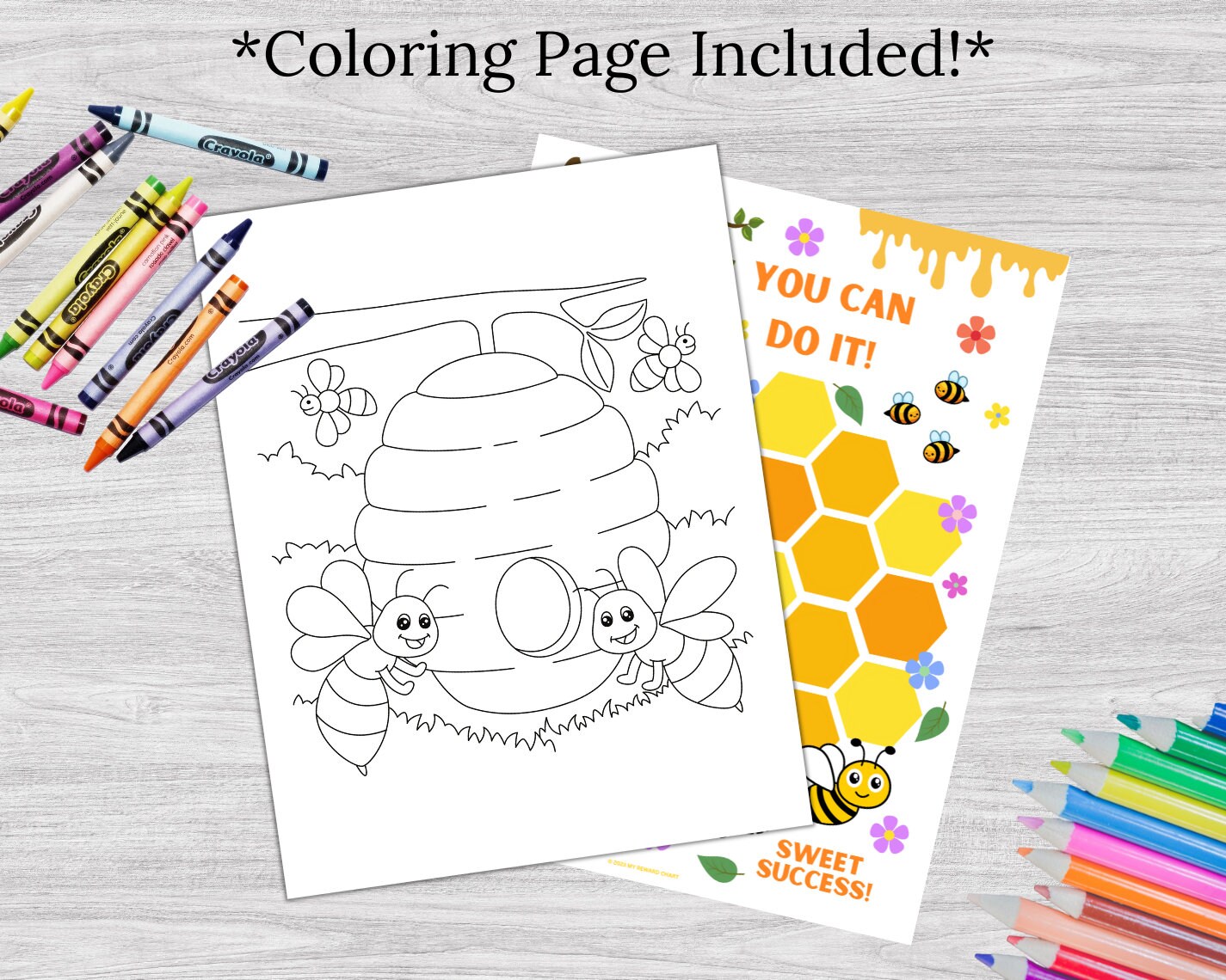 Printable Honey Bee Reward Chart: Kids Chore Chart (PDF) - Etsy