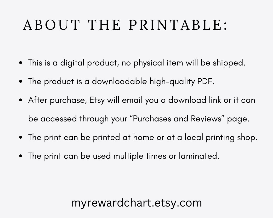 Printable Robot Reward Chart for Boys: Potty Training, Behavior ...