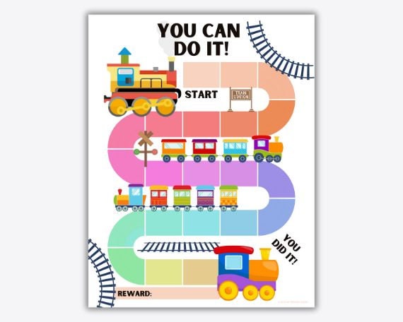 Train Reward Chart Behavior Charts for the Home Reward Chart - Etsy