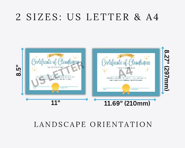 Clean Room Award, Cleanliness Certificate, Tidy Room Award, Kids ...