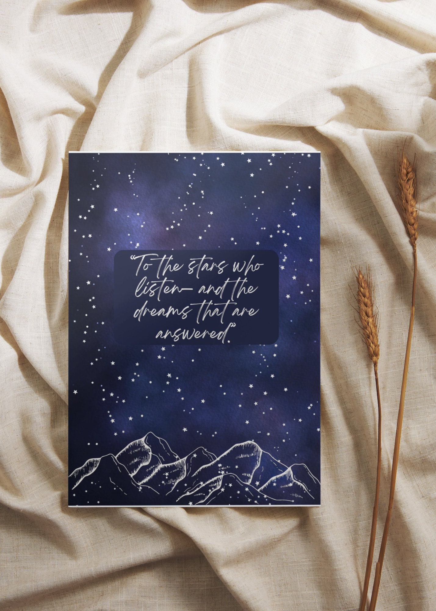 ACOTAR Digital Printable Birthday Greeting Card Foldable or Standalone ...