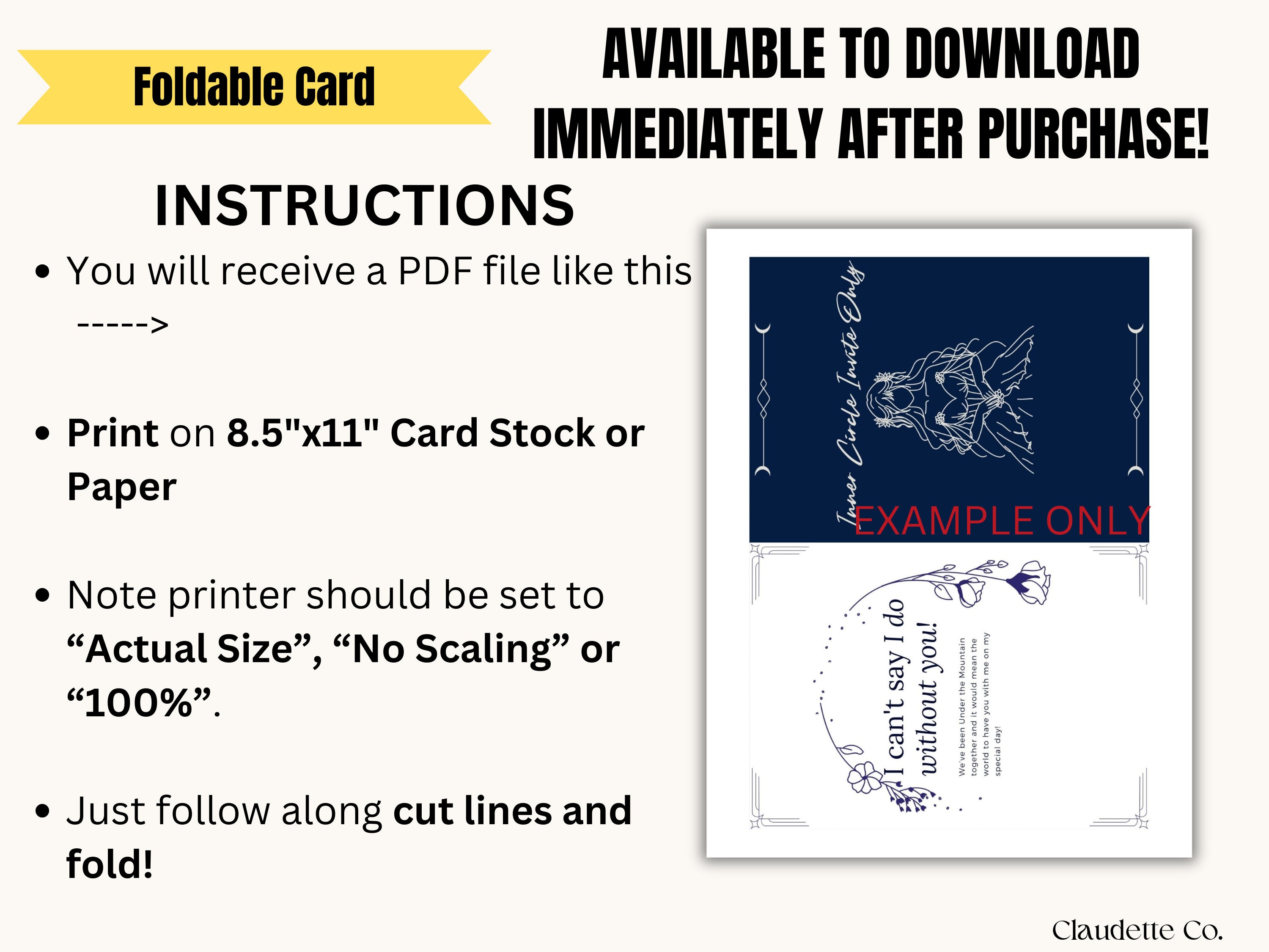 ACOTAR Digital Printable Birthday Greeting Card Foldable or Standalone ...