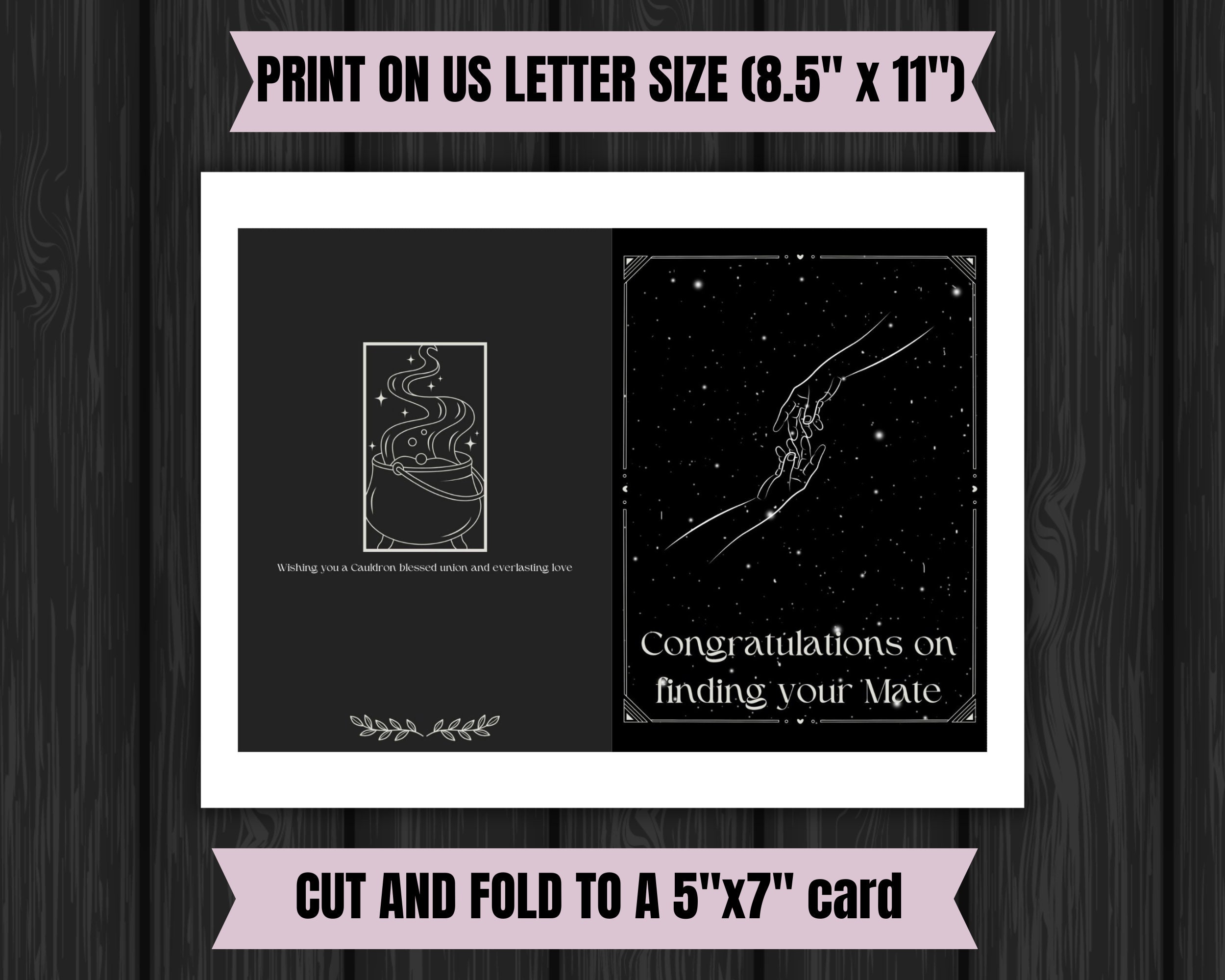 ACOTAR Digital Printable Engagement/wedding Greeting Card. - Etsy