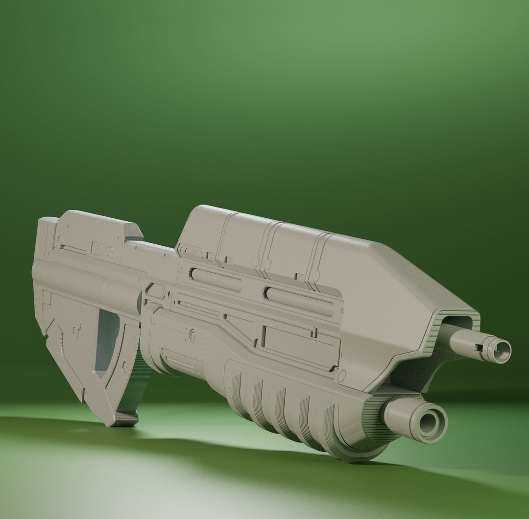 Halo 3 Assault Rifle 3D Print Halo Mac5 Rifle 3D Printed Halo 3 Props ...