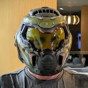 Doom Slayer Helmet Cosplay 3D Print - 3D Printed Helmet/replica - Doom ...