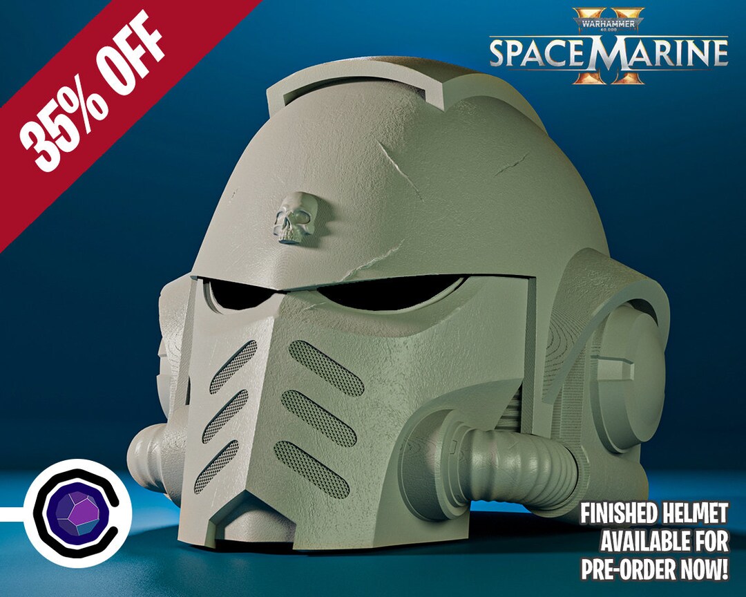Space Marine II Mk4 Ultramarine Warhammer 40K Helm Cosplay 3D Druck 3D ...