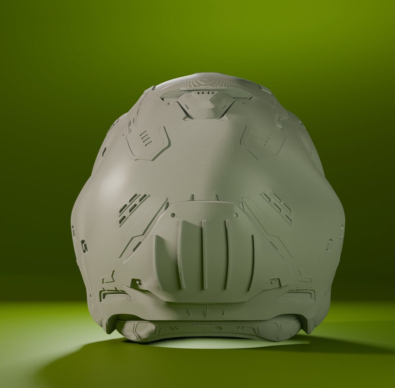Doom Slayer Helmet Cosplay 3D Print 3D Printed Helmet/replica Doom ...
