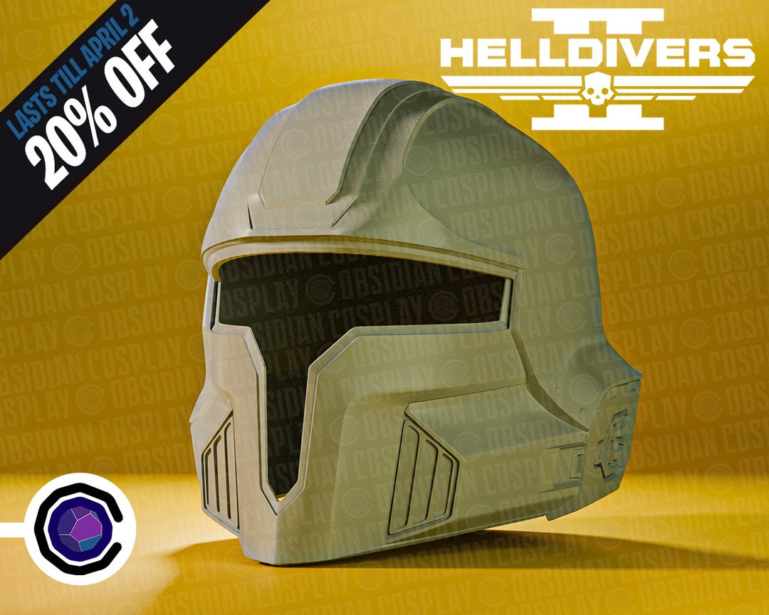 Helldivers 2 Helmet Champion of the People Cosplay 3D Print 3D Printed ...