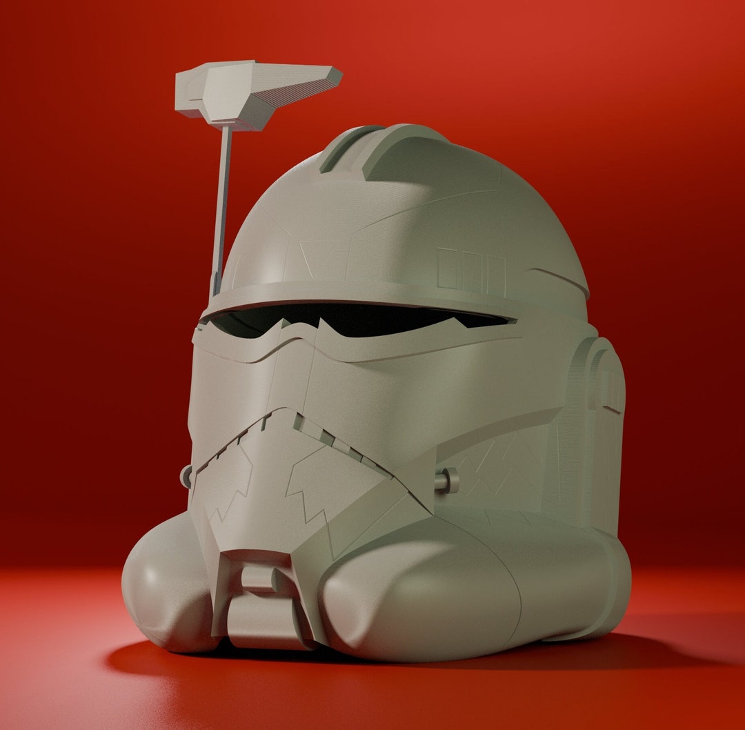 Commander Wolffe Animated Clone Wars Helmet 3D Print - 3D Printed ...