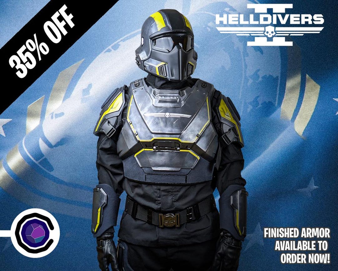 Helldivers 2 B-01 Tactical Armor Cosplay 3D Print - 3D Printed Helmet ...