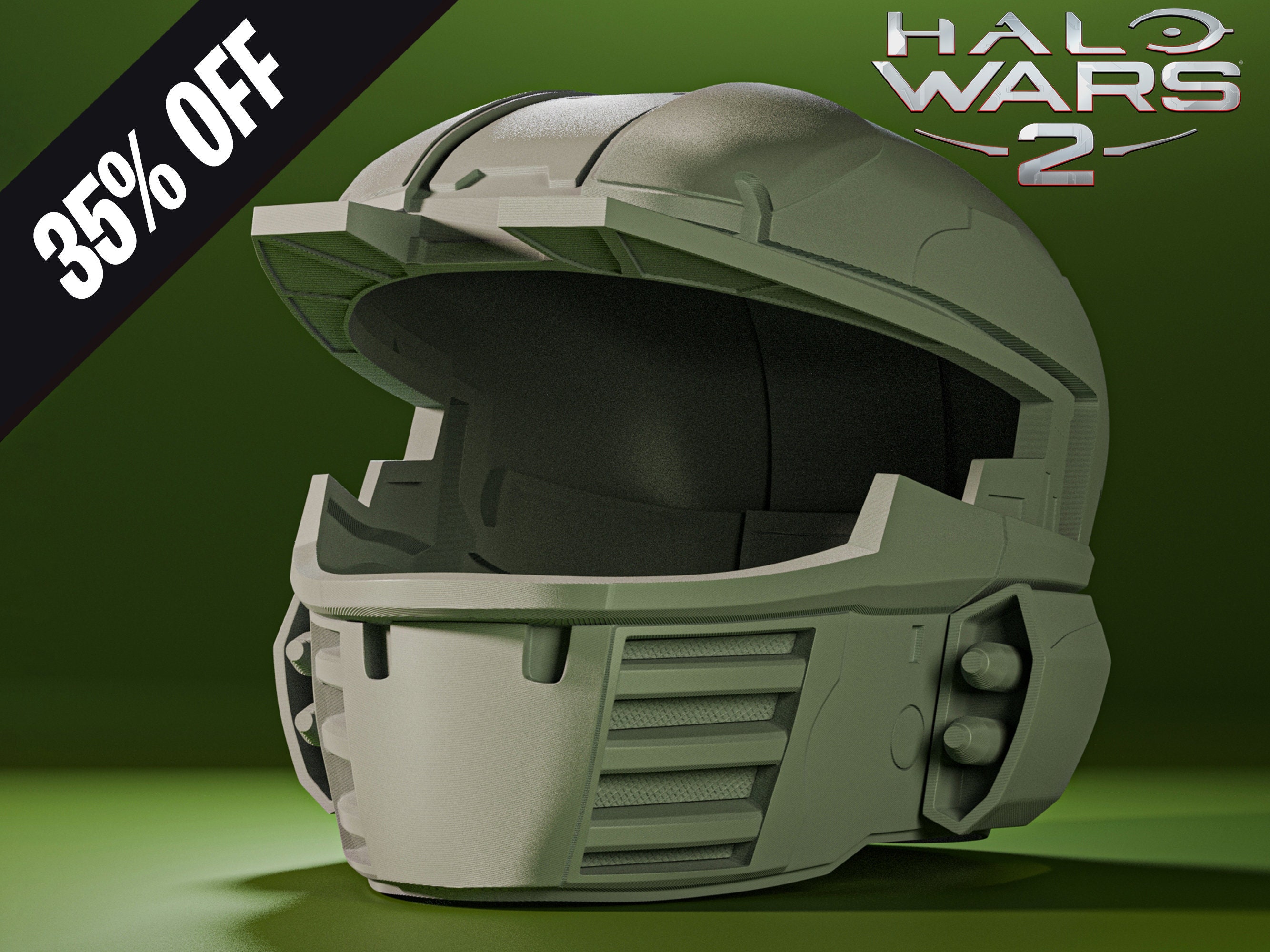 Halo Wars MK IV Helmet Cosplay 3D Print 3D Printed Helmet/replica Halo ...