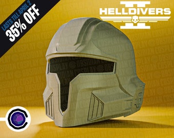 Helldivers 2 Light Gunner Helmet Cosplay 3d Print 3d Printed Helmet