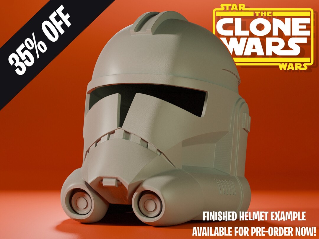 Animated Phase 2 Clone Trooper Helmet Cosplay 3D Print 3D Printed ...