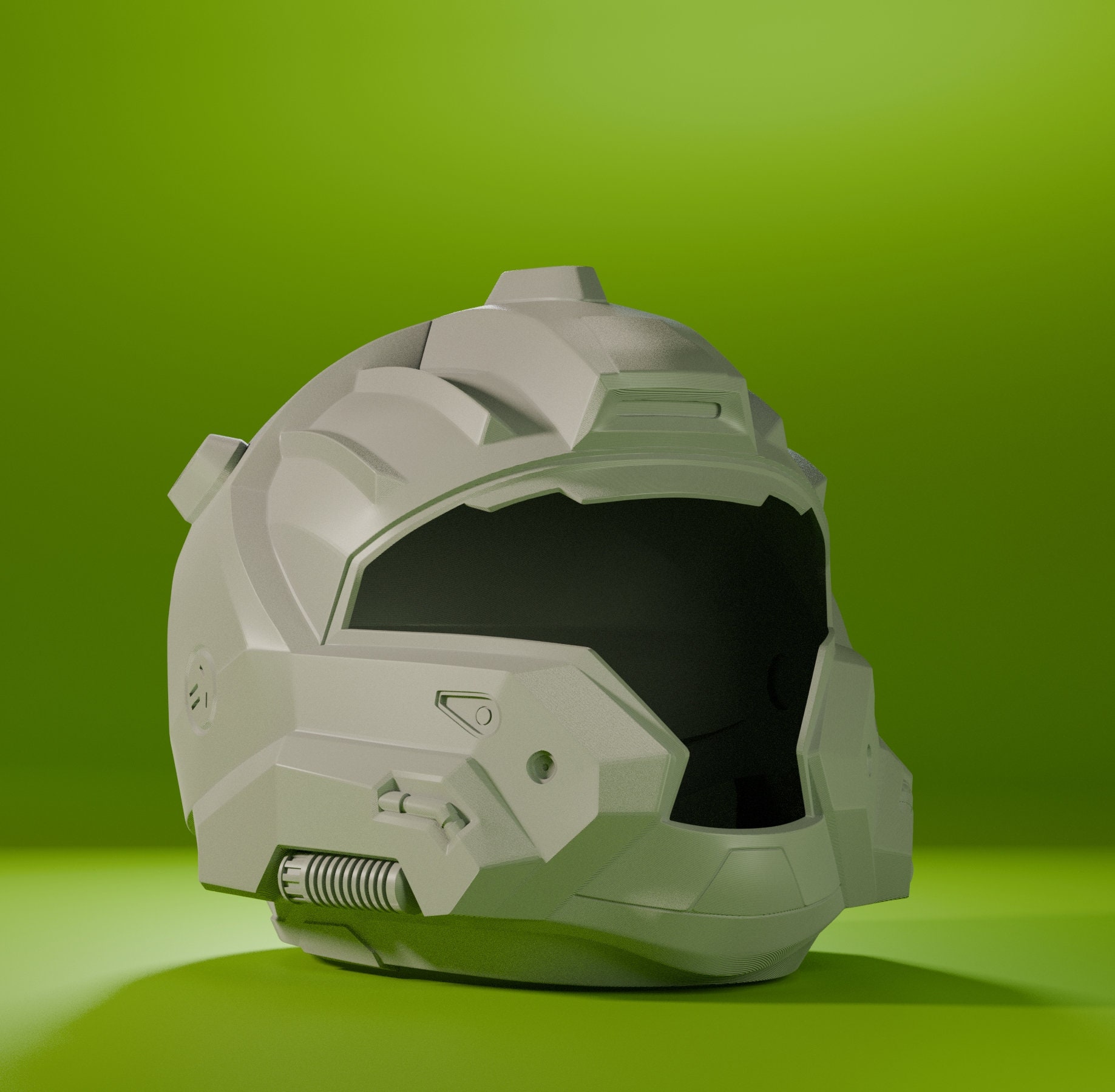 Halo QCB Helmet 3D Print 3D Printed Helmet/replica Halo Props Cosplay ...