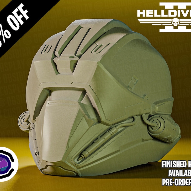 Helldivers Helmet - Etsy
