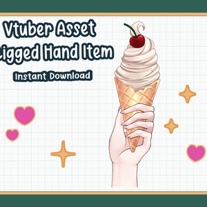 Vtuber Asset | Icecream Live2d Rigged - Etsy