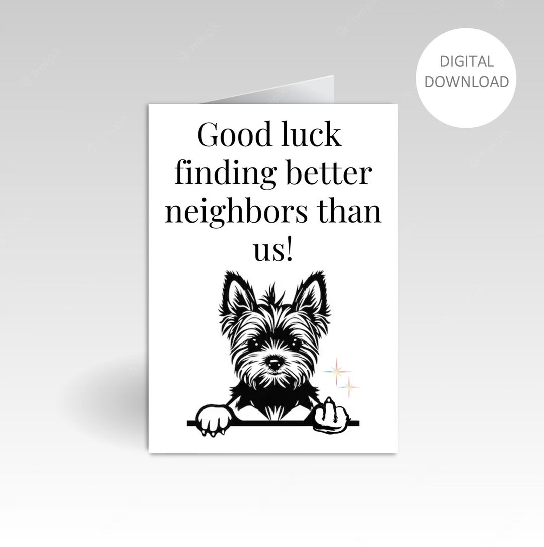 Moving Away Gift / Good Luck Finding Neighbors Better Than Us / Funny ...