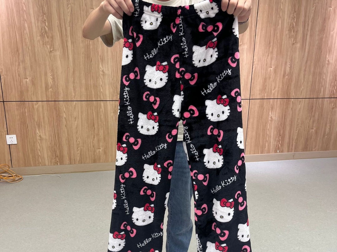 Y2K Hello Kitty Pyjama Pants Cute Sanrio Bottoms Soft & - Etsy