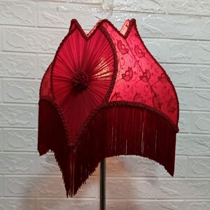 Lampshade Red Lampshade Table Lampshade Victorian Lampshade/floor ...