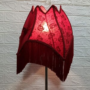 Lampshade Red Lampshade Table Lampshade Victorian Lampshade/floor ...