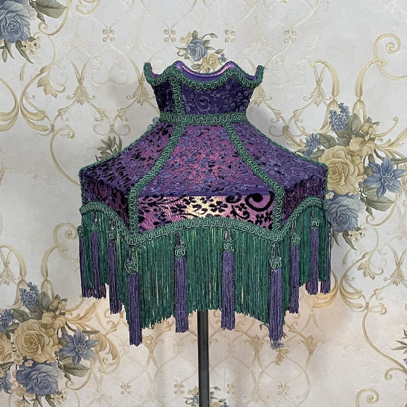 Purple Pendant Lampshade - Etsy