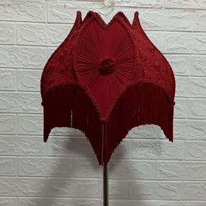 Lampshade Red Lampshade Table Lampshade Victorian Lampshade/floor ...