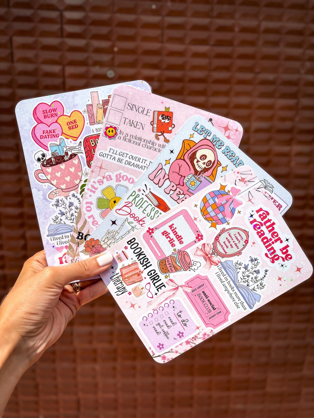 Kindle Insert Kindle Srickers Coquette E-reader Holographic Insert ...