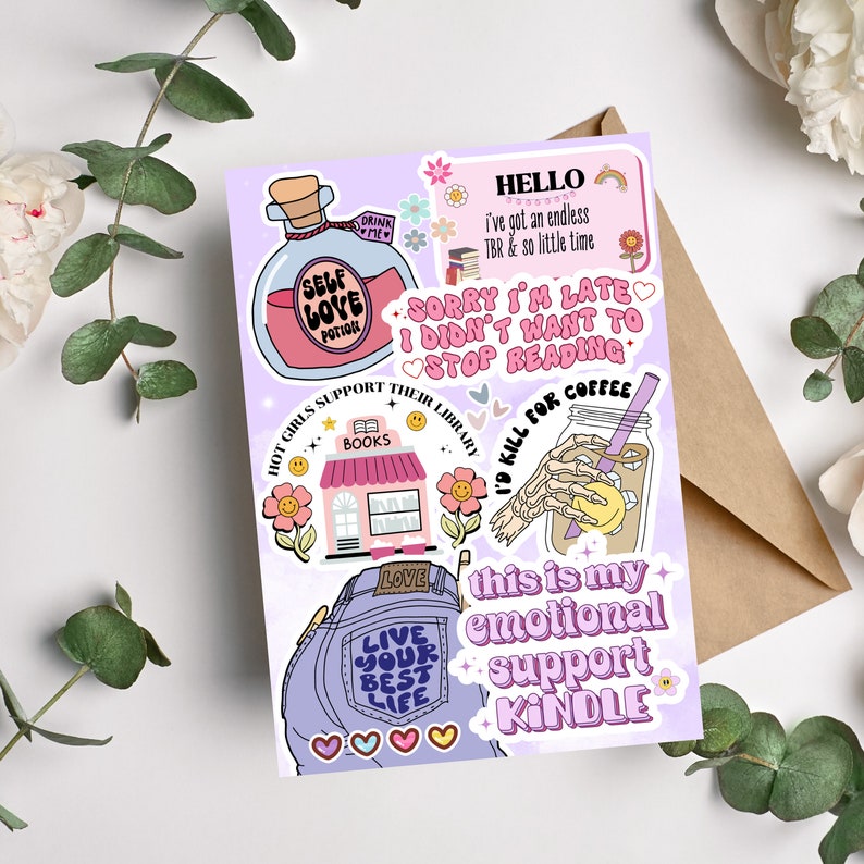 Kindle Insert for Clear Case Kindle Skin Printable Kindle Paperwhite ...