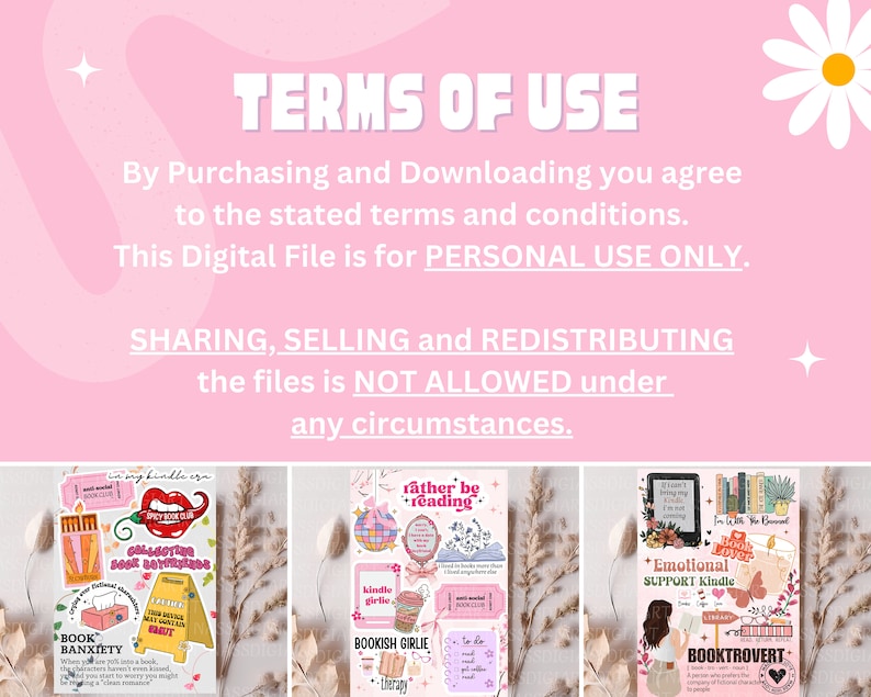 Botanical Kindle Insert Kindle Stickers Printable E-reader Skin Digital ...