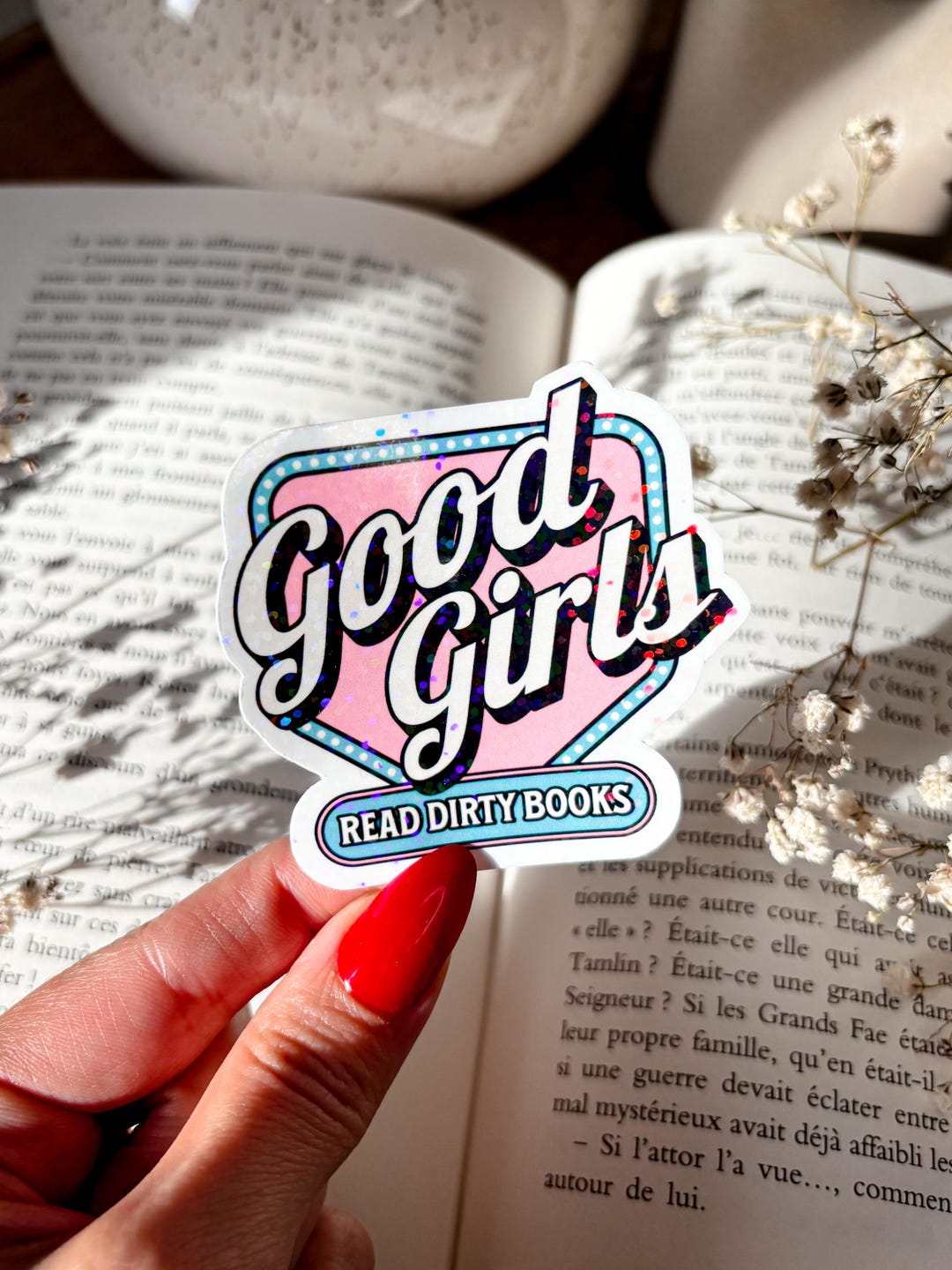 Spicy Kindle Sticker Good Girl Kobo Decor E-reader Holographic Sticker ...