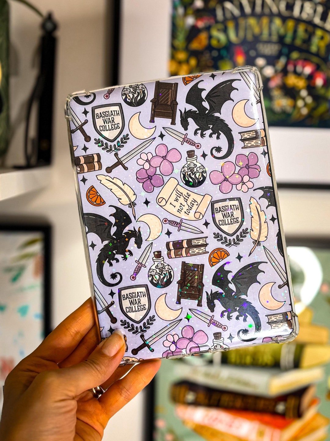 Fourth Wing Kindle Insert Dragon Kindle Srickers Romantasy E-reader ...