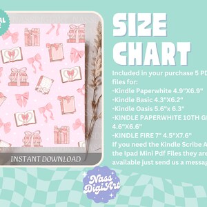 Kindle Insert Girly Kindle Decor Pink E-reader Skin Printable Kindle ...