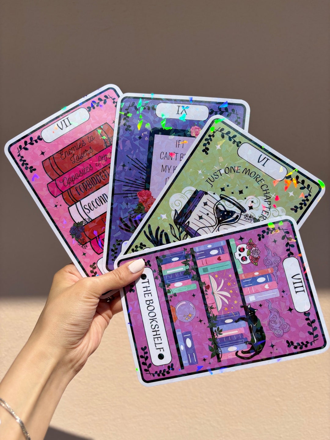 Kindle Insert Kindle Srickers Tarot Cards E-reader Holographic Insert ...