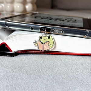 Kindle Charm Bookish Phone Charm Frog Kindle Accessories Bookish Merch ...