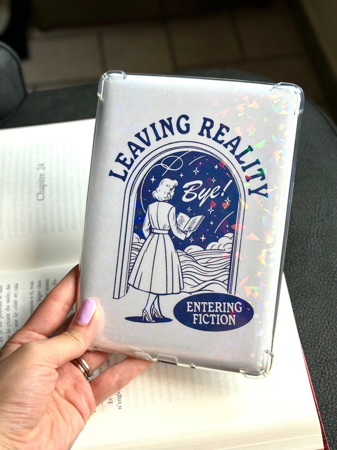 Kindle Insert Kindle Srickers Retro Fantasy E-reader Holographic Insert ...