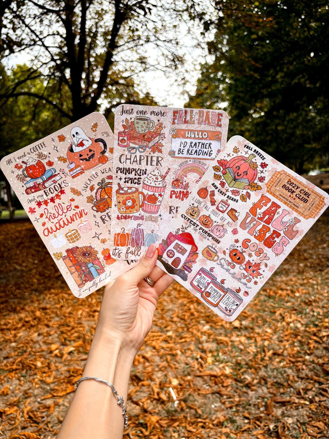 Kindle Insert Kindle Srickers Fall E-reader Holographic Insert Autumn ...