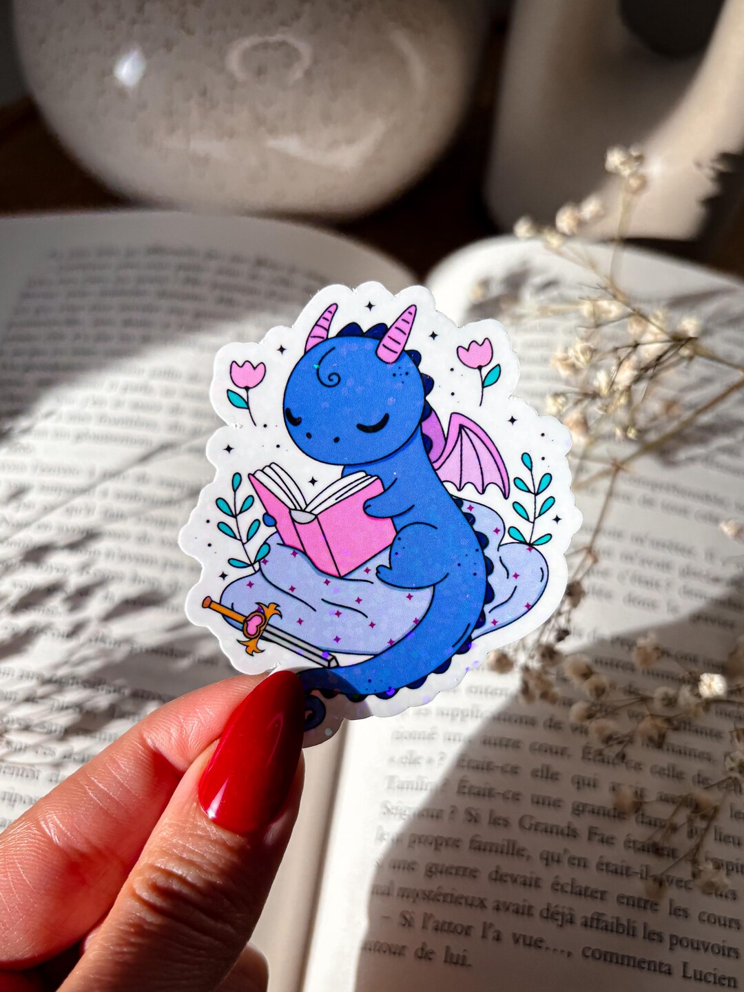 Fantasy Kindle Sticker Dragon Kobo Decor Romantasy E-reader Sticker ...