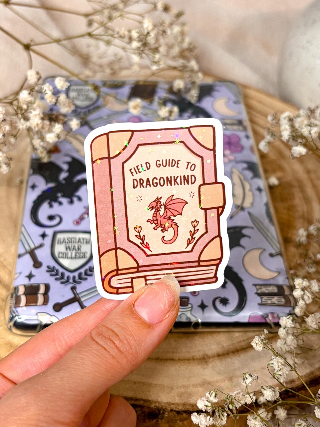 Fantasy Kindle Sticker Dragon Kobo Decor E-reader Holographic Sticker ...