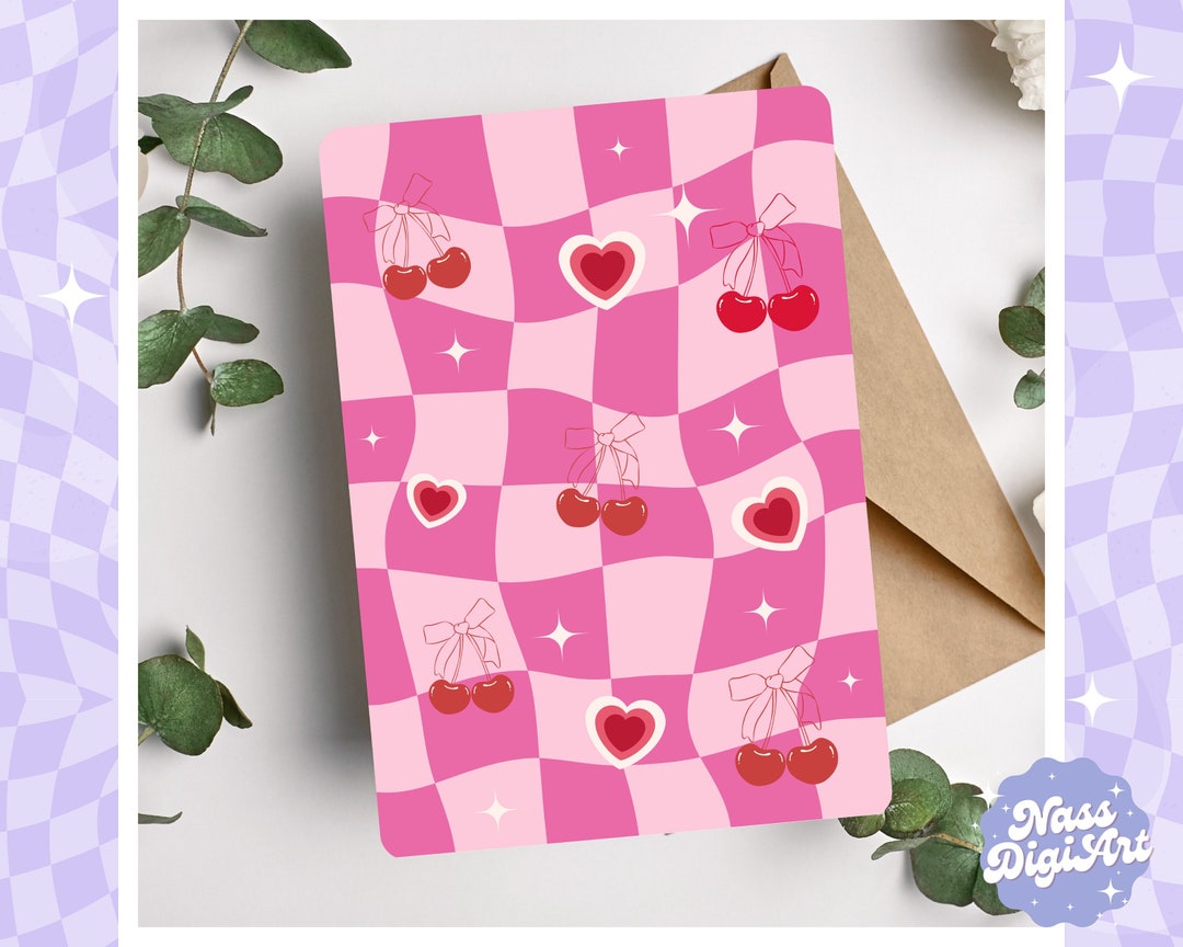 Kindle Insert Kindle Stickers for Clear Case Retro Cherry E-reader Skin ...