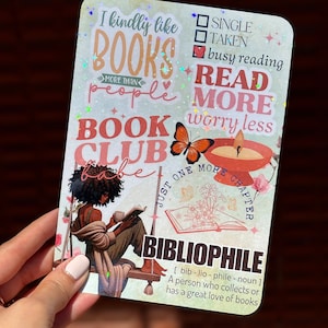 Kindle Insert Kindle Srickers Black Girl E-reader Holographic Insert ...