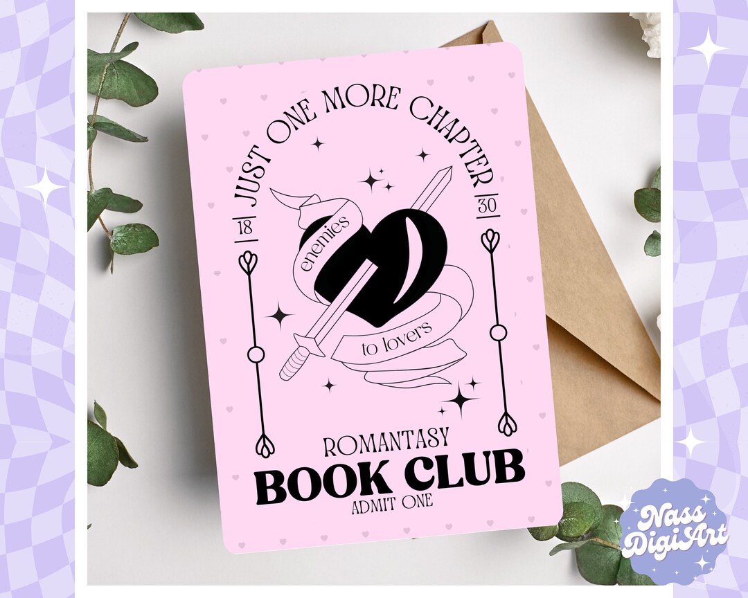 Kindle Insert Kindle Stickers Romantasy Book Club E-reader Skin ...