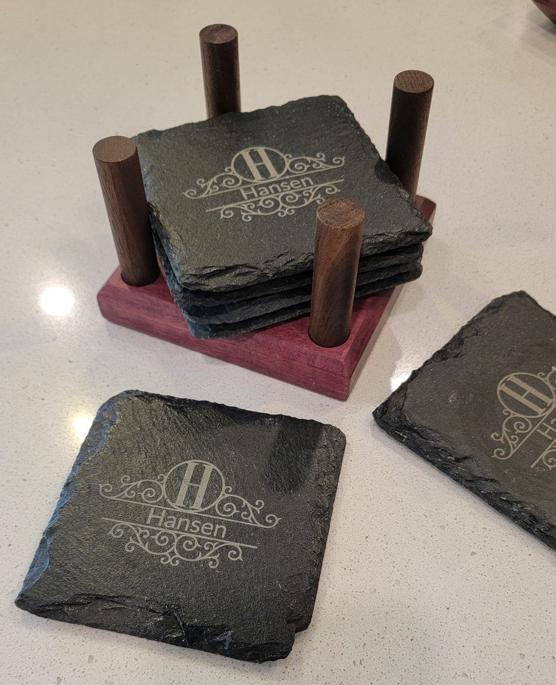 Personalized Stone Coasters Wedding Gift Bridal Shower Gift Anniversary ...