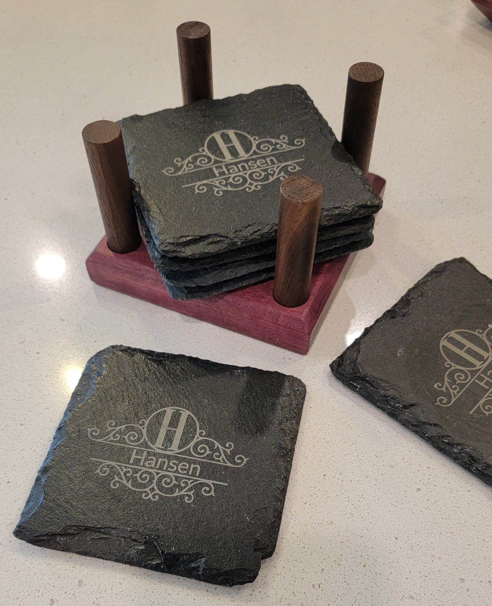 Personalized Stone Coasters Wedding Gift Bridal Shower Gift Anniversary ...